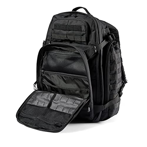 5.11 Tactical Backpack – Rush 72 2.0 – Military Molle Pack, CCW and Laptop Compartment, 55 Liter, Large, Style 56565, Black