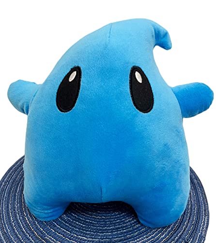 AILAAH Mario All Star Collection Luma Star Stuffed Plush Toy,Mario Plush Suitable for Gift Luma Plush Mario or wear with Princess Peach Costum's,10''(Blue) xt-01