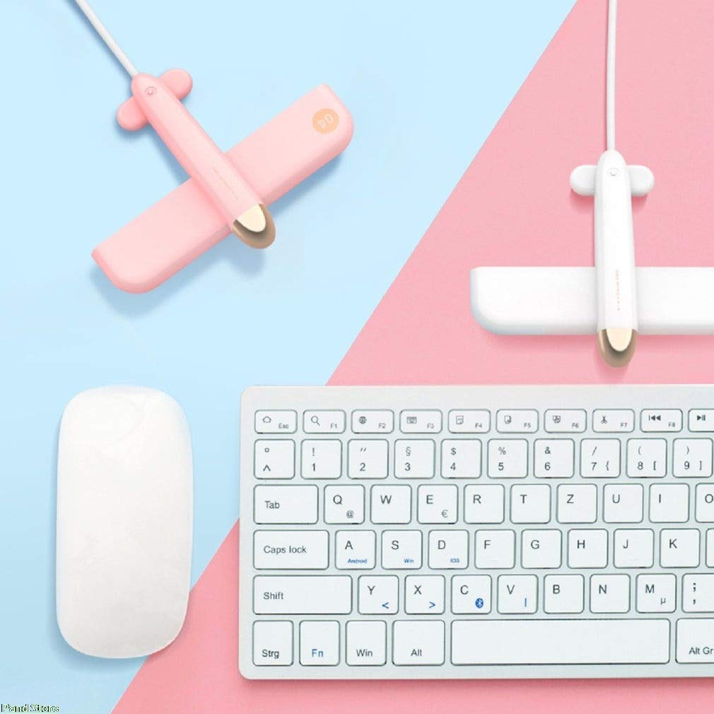 Lysee Cable Winder - 3 colors Airplane shape waterproof 4-port USB 2.0 HUB Splitter 4 in 1 Converter HUB USB Splitter - (Color: pink)