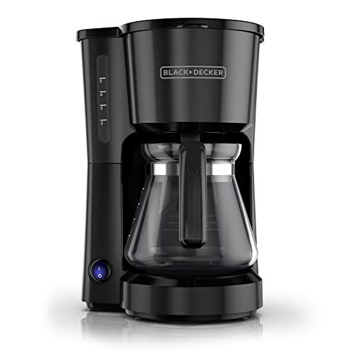 BLACK+DECKER CM0700B 5-Cup Coffee Maker, Compact Design