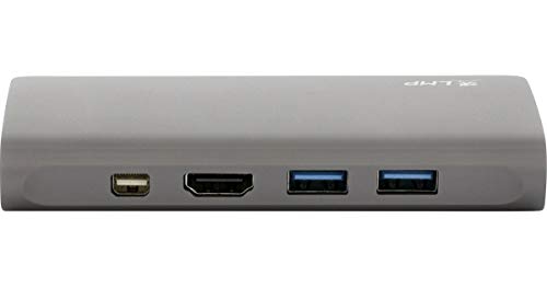 LMP - 4K USB-C Travel Docking Station with 9 Ports - Space Gray