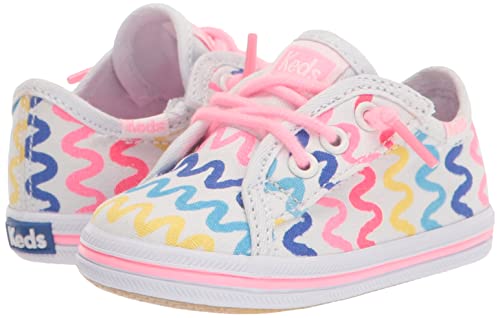 Keds Baby Kickstart Crib Sneaker, White, 4 US Unisex Infant