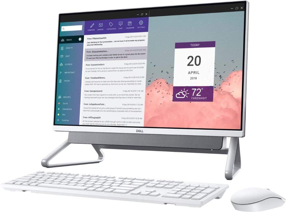 Dell Inspiron 24 5490 AiO - 23.8" FHD Touch - i7-10510U - 16GB - 512GB SSD - Silver