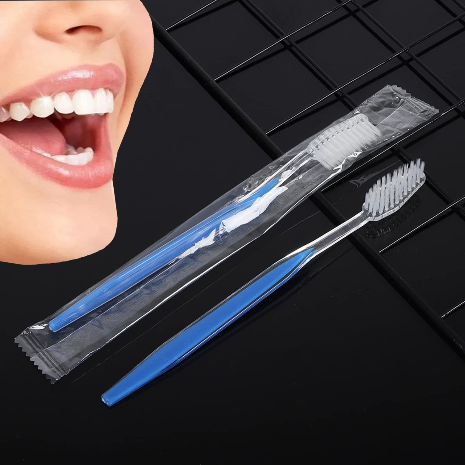 300PCS Disposable Toothbrushes Individually Wrapped Toothbrushes Soft Bristle Manual Toothbrush Set for Adults Kids Travel Hotel Guest