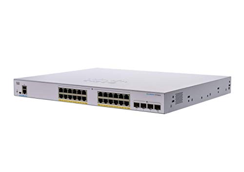 Cisco Business CBS250-24T-4X Smart Switch, 24 Port GE, 4x10G SFP+, Limited Lifetime Protection (CBS250-24T-4X-NA)