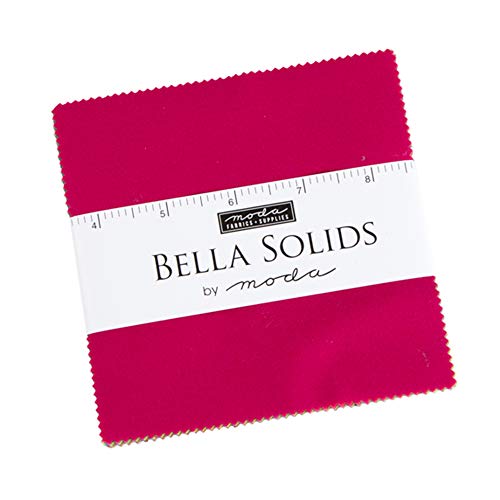 Moda Bella Solids Quilt Fabric Charm Pack New 2020 Colors 24 Precut 5" Squares