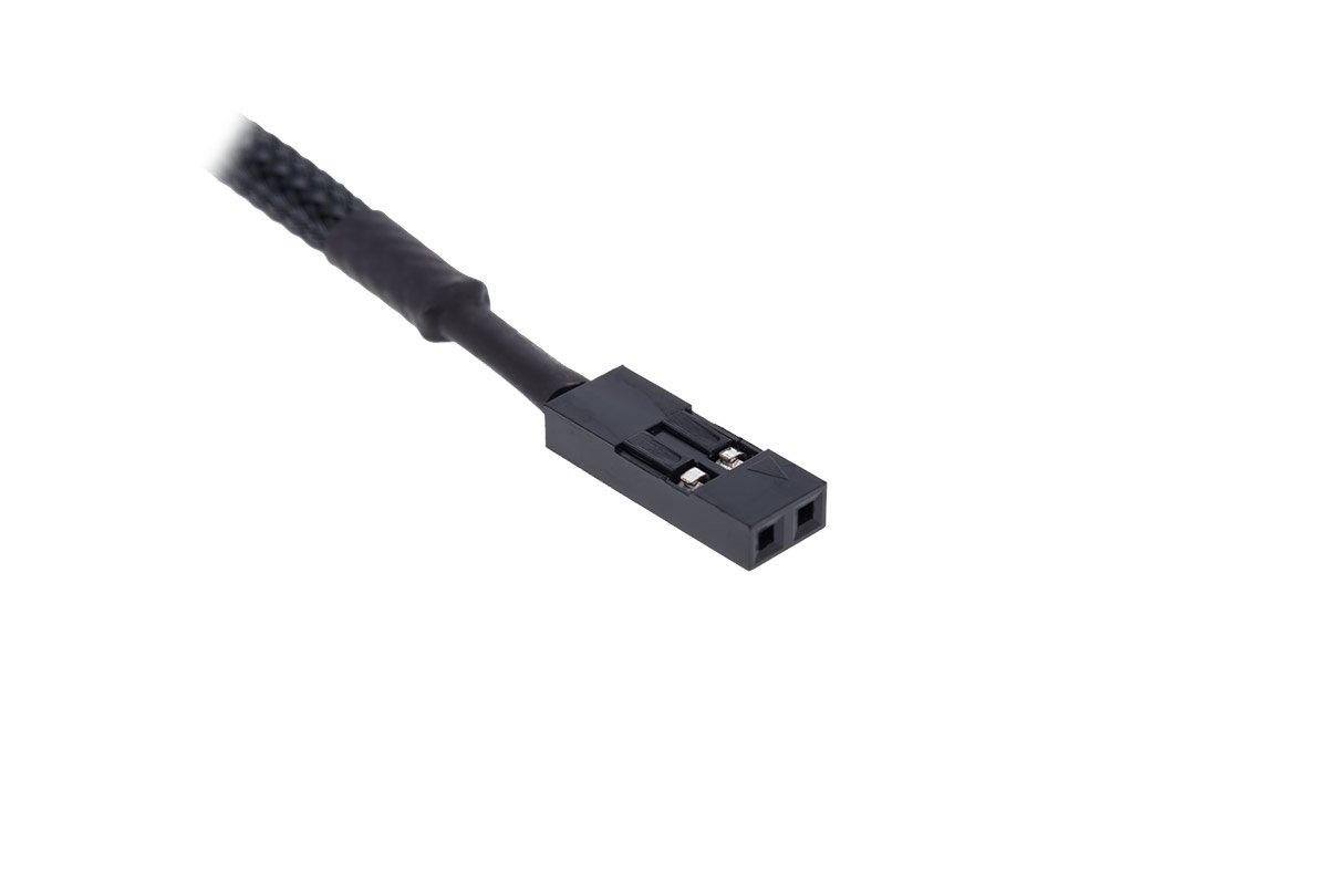 Alphacool 17363 Eiszapfen Temperature Sensor G1/4 IG/IG mit AG Adapter - deep Black Water Cooling Monitoring