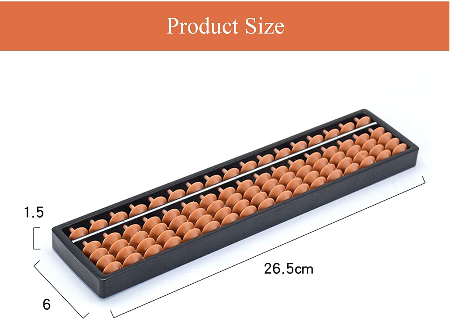 Abacus Soroban 17 Digits Rods Chinese Japanese Abacus Calculator Educational Tools Abacus Counting Tool for Adults, Kids