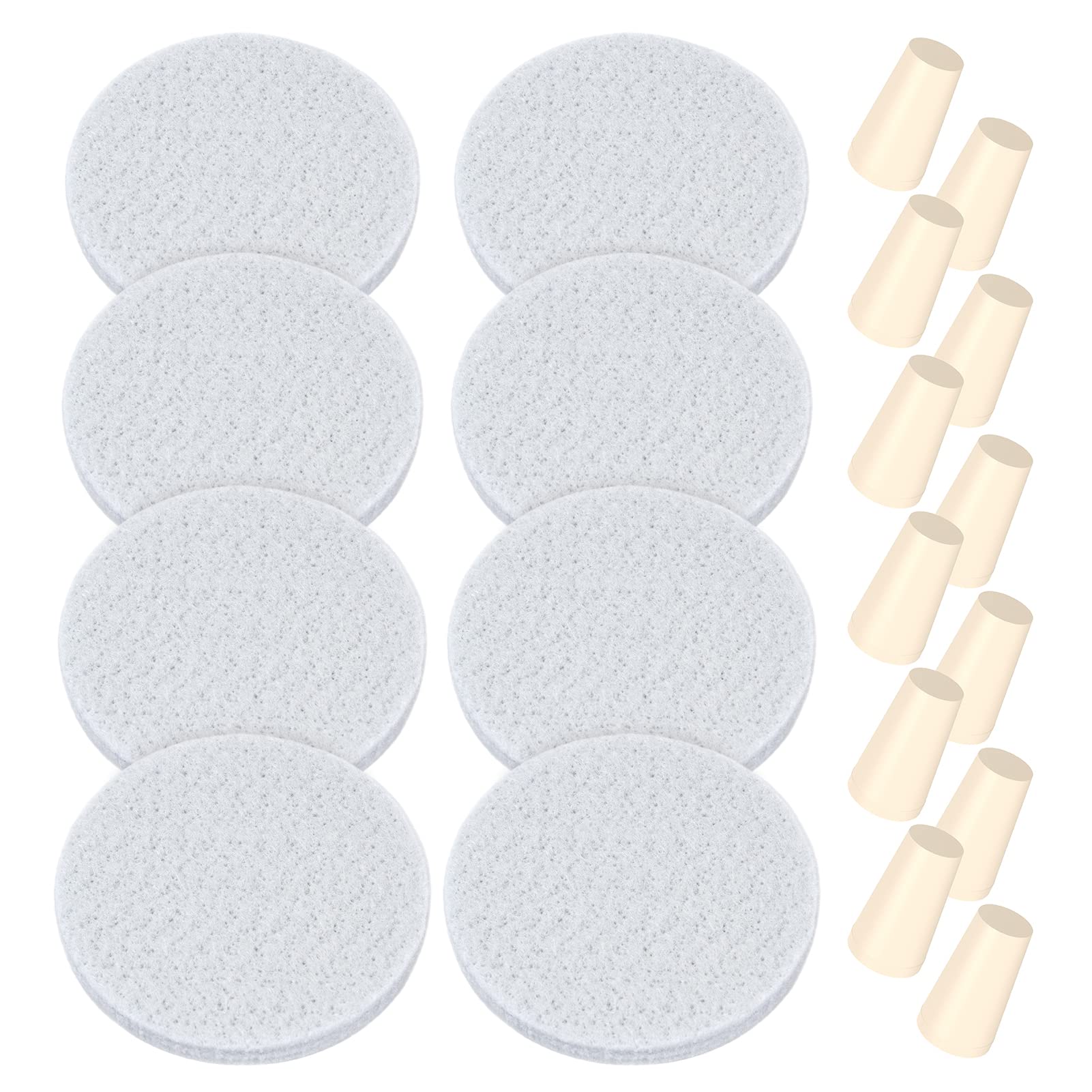 20Pcs Reusable Cold Brew Coffee Filters & Stoppers Replacement Compatible with Toddy Cold Brew System (Include 8Pcs Coffee Filters & 12Pcs Rubber Stoppers)