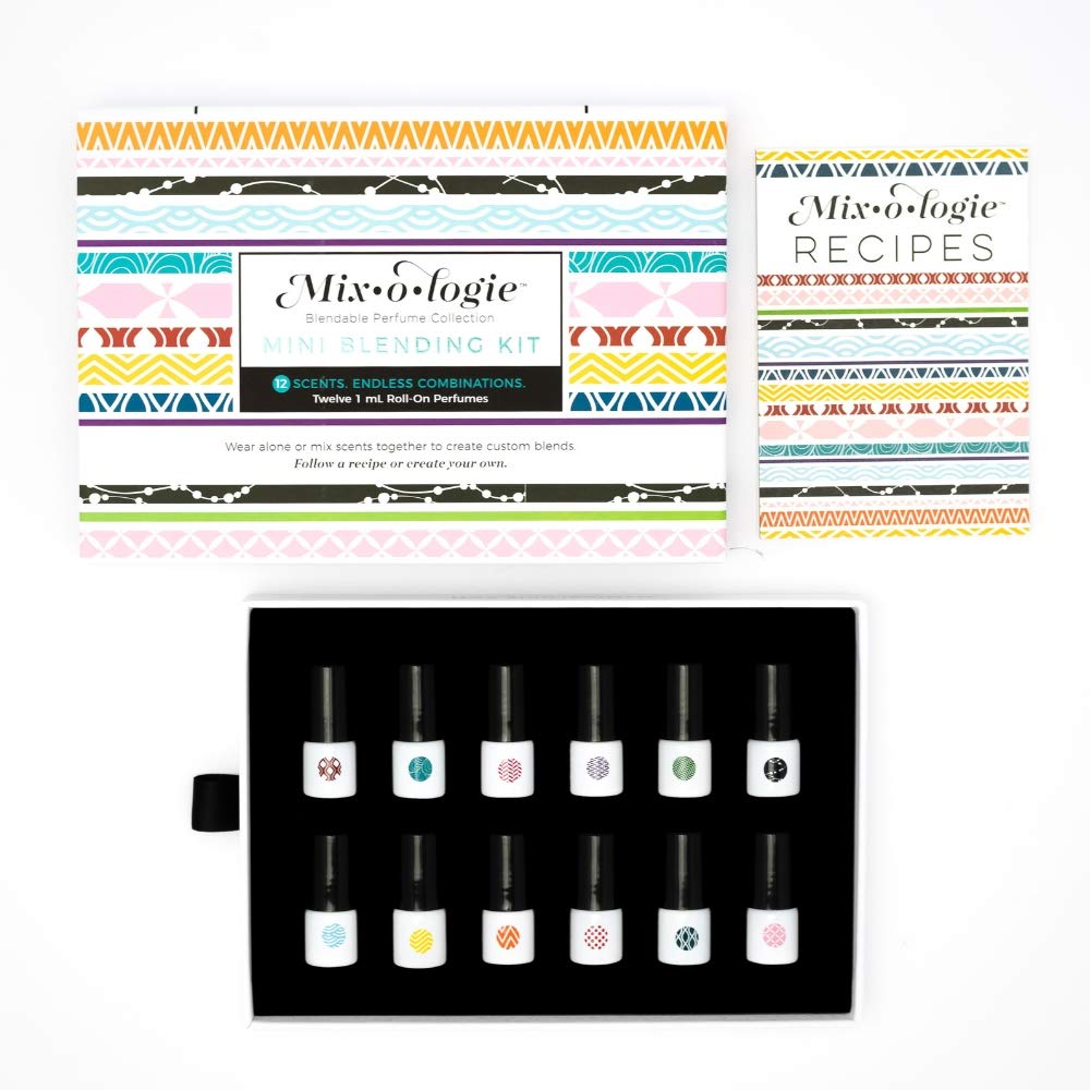 Mixologie Mini Blending Kit - Perfume Blending Kit - Fragrance Sample Set - Rollerball Sampler of Perfume Oils - Alcohol Free Perfume Discovery Kit