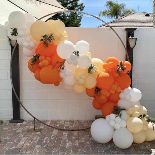 132pcs 5inch Orange Balloons Small Latex Balloons for Birthday Party Decorations