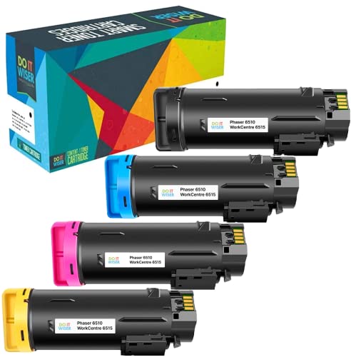 Do it Wiser Compatible Toner Cartridge Replacement for Xerox Phaser 6510 6510DN 6510DNI, Xerox WorkCentre 6515 6515DN 6515DNI 106R03477 (Cyan - High Yield)