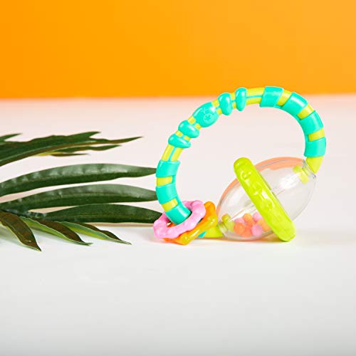 Bright Starts Baby Rattle & BPA-Free Teether Toy, Ages 3 Months+