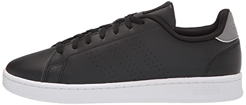adidas Men's Advantage Racquetball Shoe, Black/Black/Grey, 10