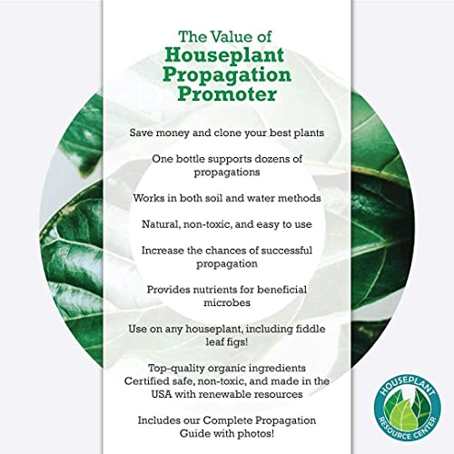 Houseplant Propagation Promoter & Rooting Hormone, Root Stimulator, Plant Starter Solution for Growing New Plants from Cuttings (Formulated for Fiddle Leaf Fig or Ficus Lyrata)