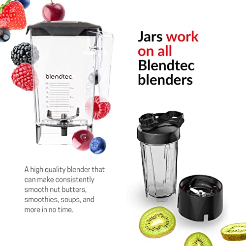 Blendtec Classic 575 Blender - WildSide+ Jar (90 oz) - Professional-Grade Power - Self-Cleaning - 4 Pre-programmed Cycles - 5-Speeds - Black