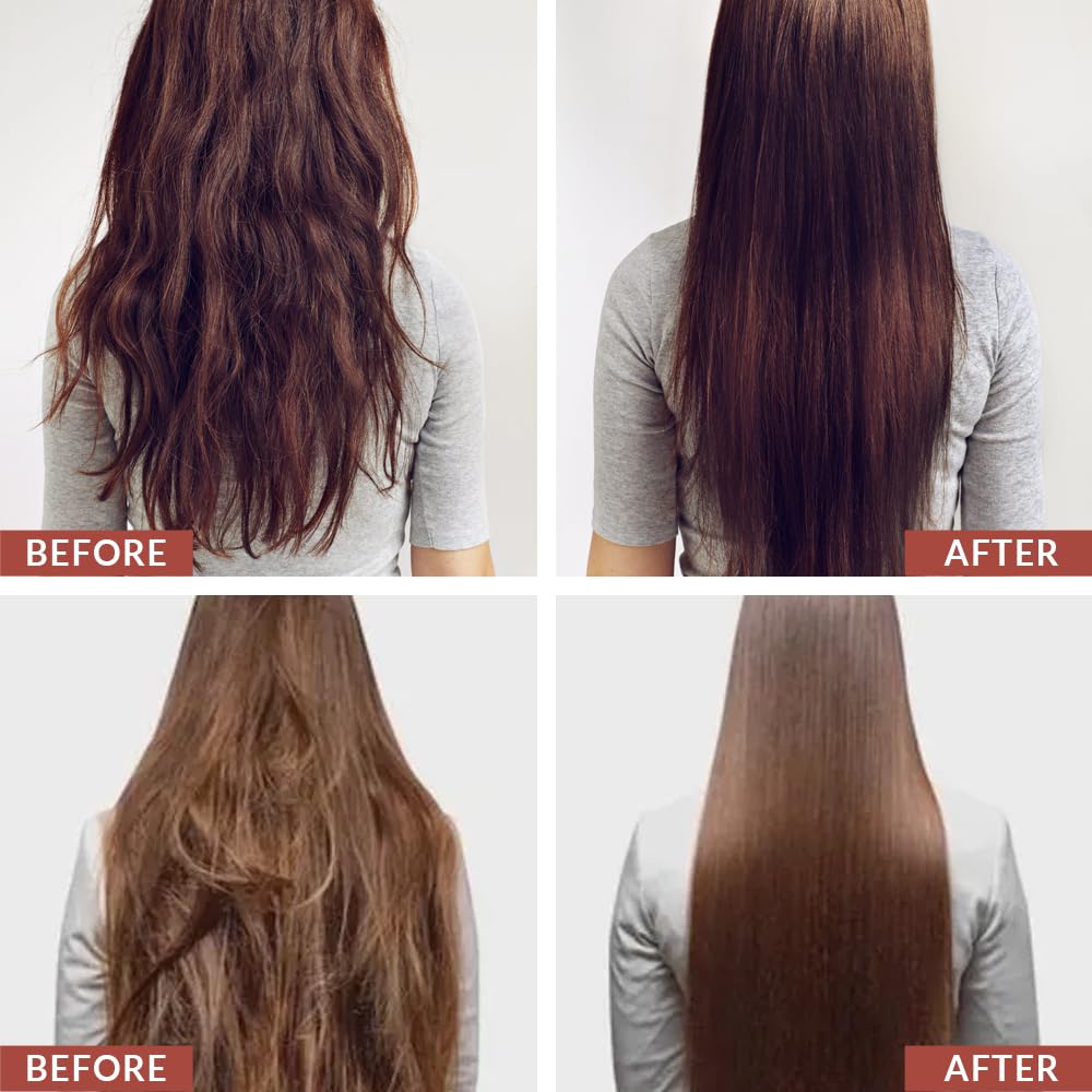 Keragen - Brazilian Keratin Hair Smoothing Treatment Express Home Kit - Blowout Straightening System, with 2 Oz Forte Treatment, 2 Oz Clarifying Shampoo and Aftercare Samples