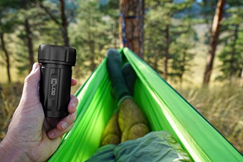 Canniloq TXD120 Premium Rugged Airtight Jar and Storage Container Keeps Herbs Spices Fresh, Zytel Nylon, 120ml (Jet Black)