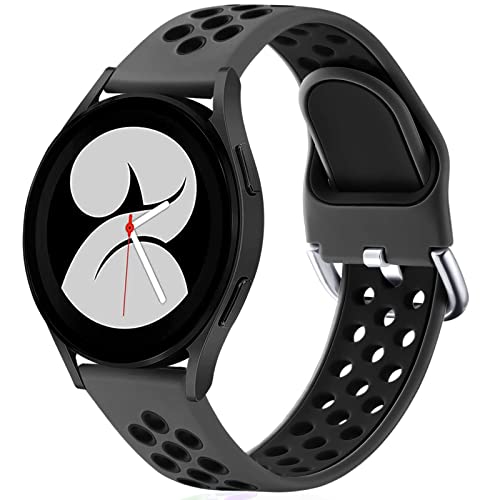 Lerobo Sport Bands Compatible with Samsung Galaxy Watch 4 Band 40mm 44mm, Galaxy Watch 4 Classic 42mm 46mm, Galaxy Watch 5 Bands, Galaxy Watch 5 Pro, 20mm Silicone watch Band for Galaxy Watch 4/5