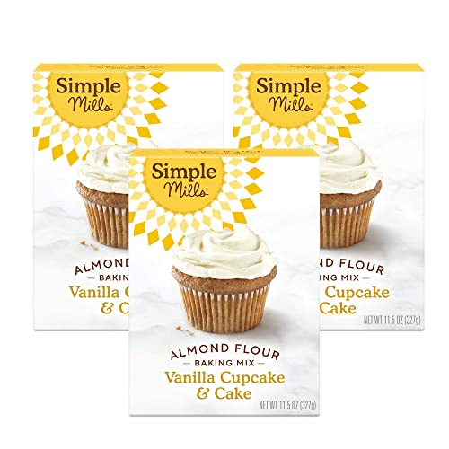 Almond Flour Baking Mix, Vanilla Cupcake & Cake Mix - Gluten Free, Plant Based, Paleo Friendly, 11.5 Ounce (Pack of 3)