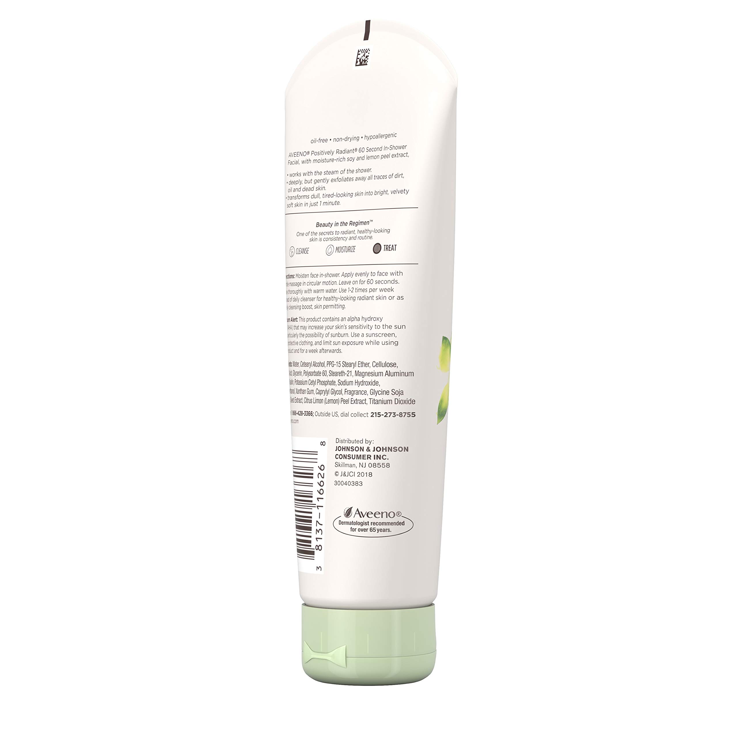 Aveeno Positively Radiant 60-Second Conditioner In Shower Facial 5 Ounce (147 milliliter)