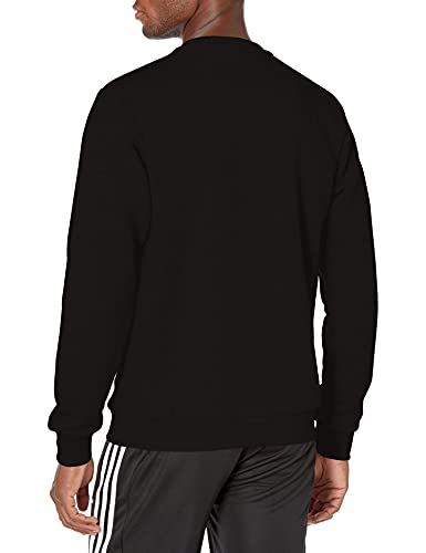 adidas Men's Fleece Sweatshirt, Black/White, Small