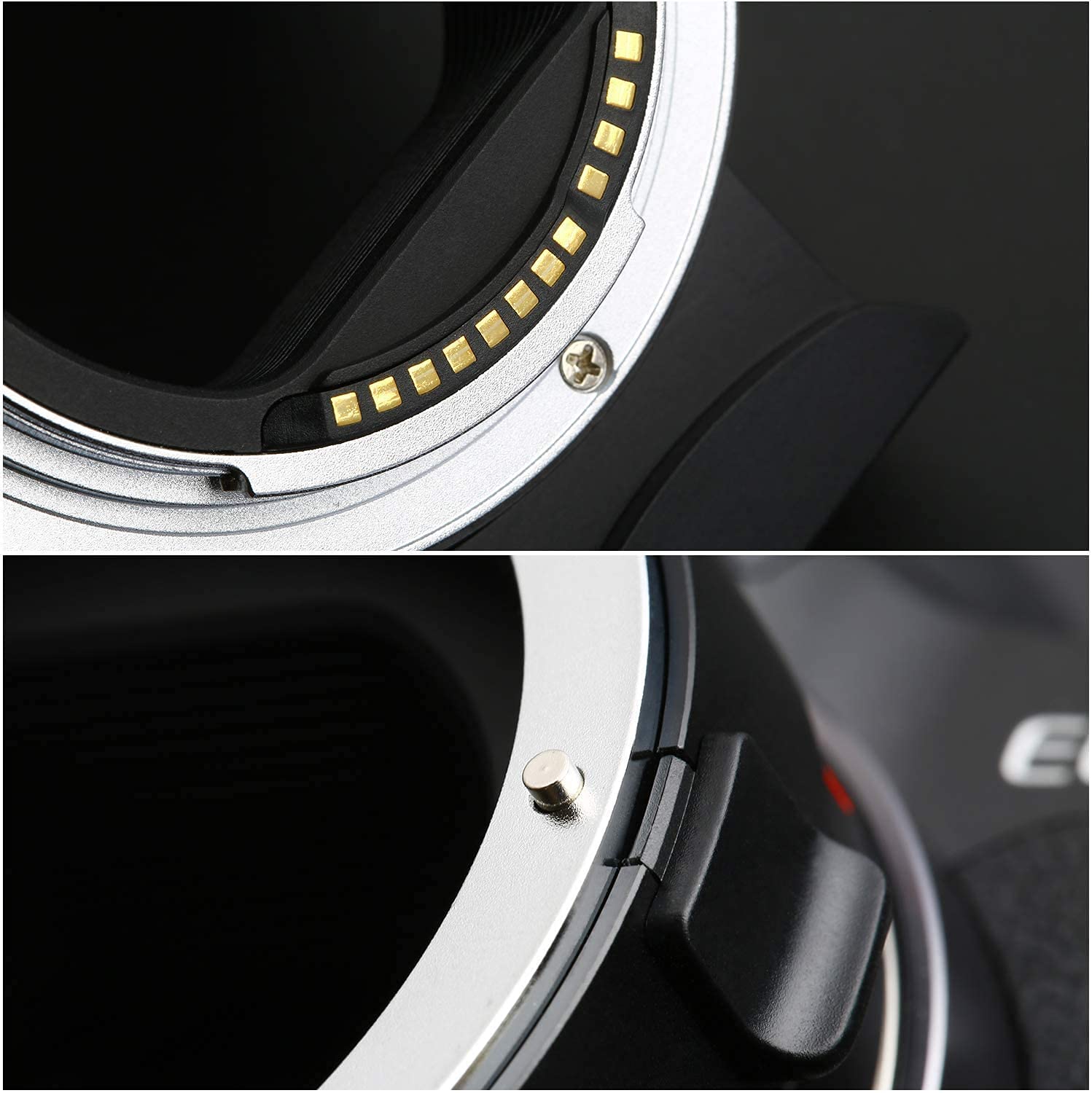 EF-EOS R Lens Adapter Auto-Focus Lens Converter Control Ring Compatible for Canon EF/EF-S Mount Lenses and Canon EOS RP R R5 R6 Cameras