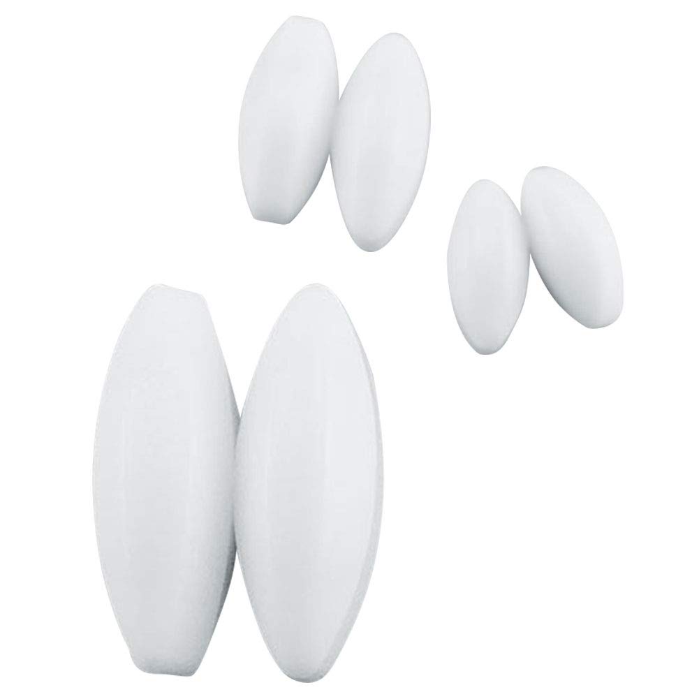 Egg Shape PTFE Magnetic Stirrer Mixer Stir Bars (White Color, 1 pcs) Diameter *Length 15×40mm