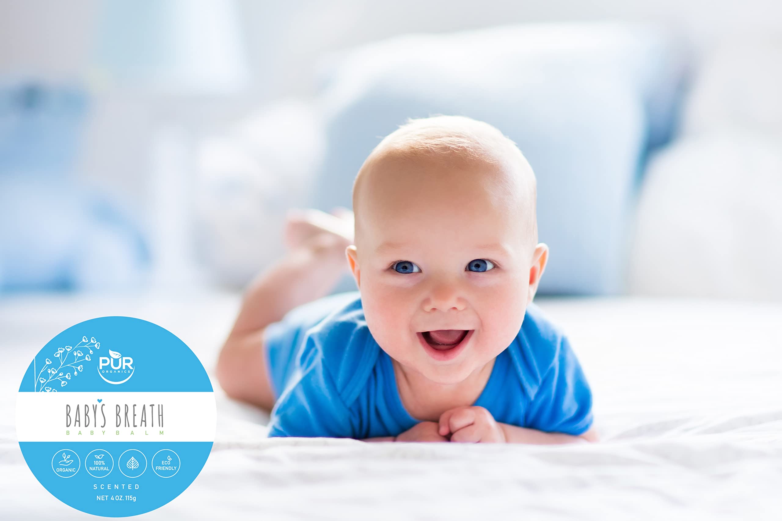 BABY'S BREATH BABY DIAPER BALMS 100% NATURAL VEGAN ORGANIC HEMPSEED OIL UNIQUE COCOA & MANGO & SHEA BUTTER BLEND CRYSTALS HYDRATIVE PROTECTIVE BARRIER FOR MOTHER & BABY 115g