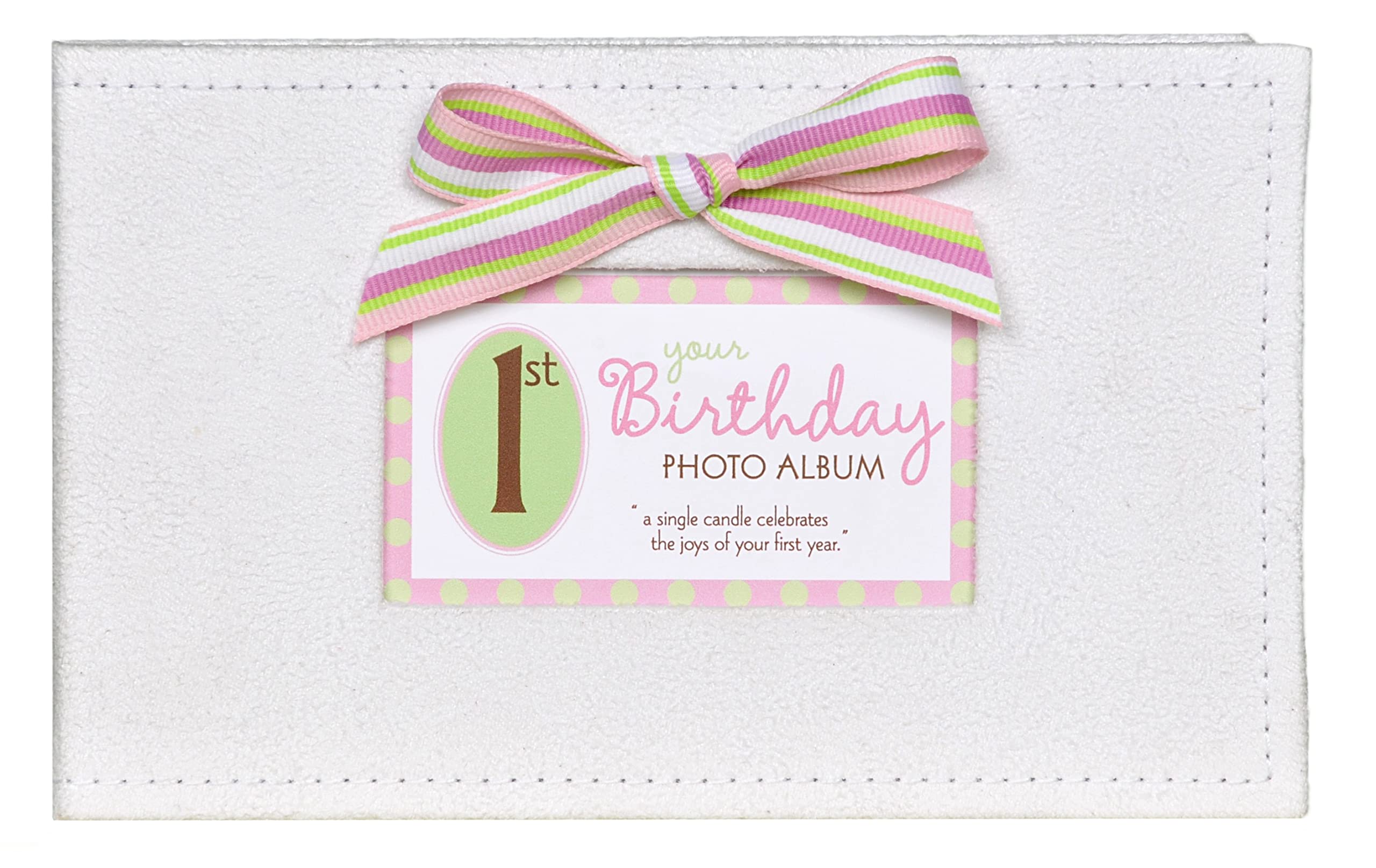Baby's First Birthday Photo Album - 1st Birthday Girl Brag Book