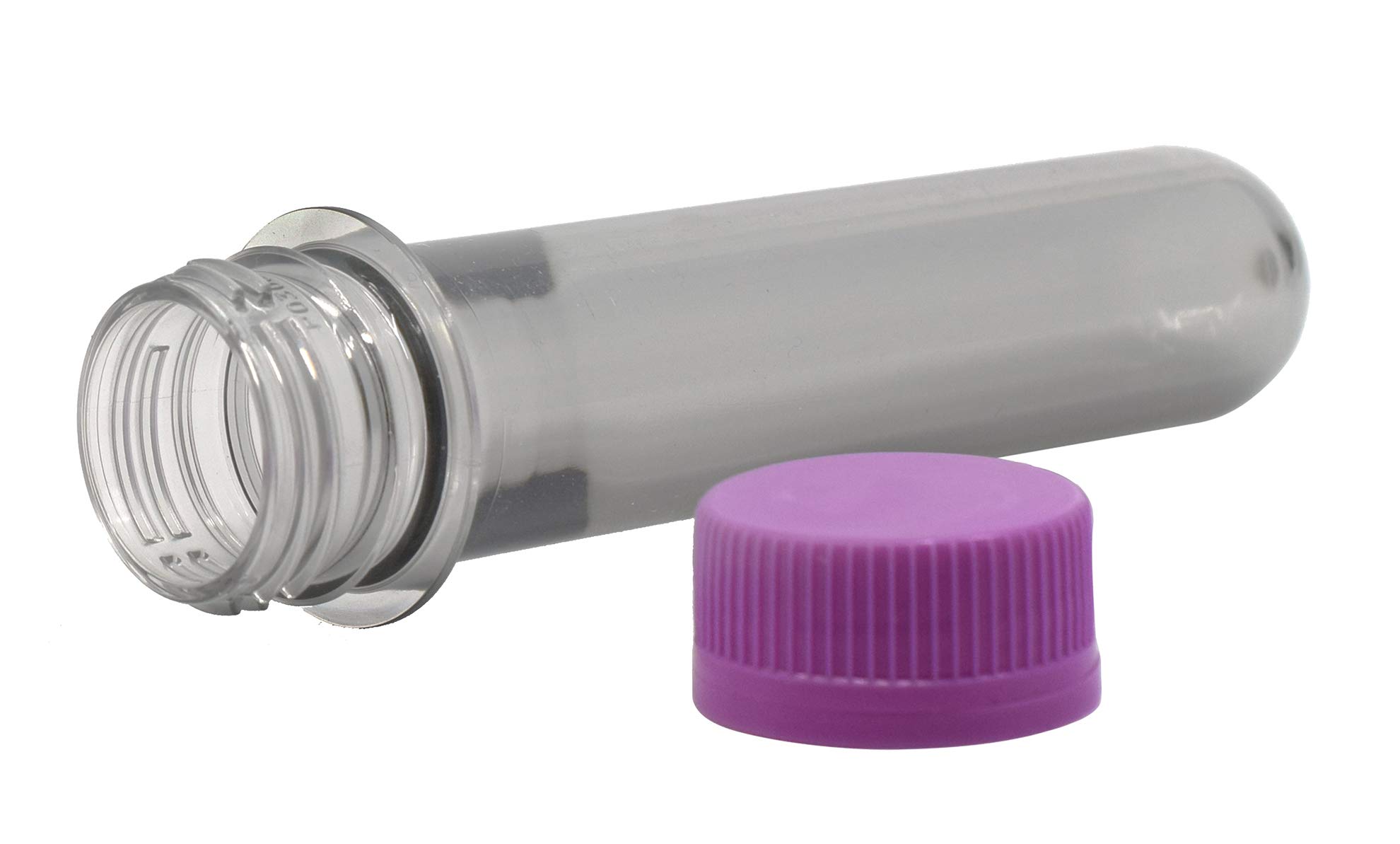 EISCO Baby Soda Bottle with Cap, 25mL - PET Plastic Test Tube Labs