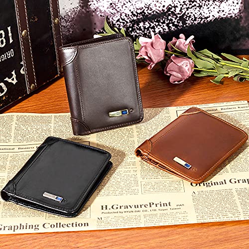 Anti-Lost Trackable Wallet Mens Bluetooth Wallet with GPS Position Locator Finder Tracker