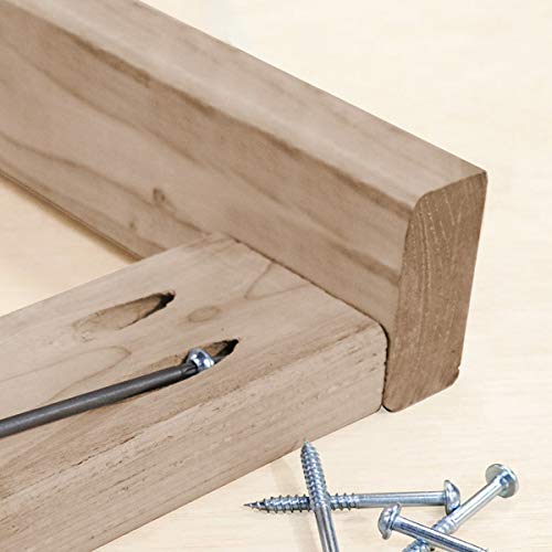 Milescraft 7352 Wood Pocket Hole Screws - #7 x 1-1/4" Washer Head with Coarse Thread (500pc.), Torx Drive Self-Tapping, for Indoor Use