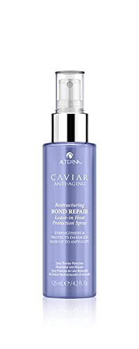 Alterna Caviar Anti-Aging Restructuring Bond Repair Leave-in Heat Protection Spray, 4.2 Fl Oz | Strengthens & Protects Damaged Hair