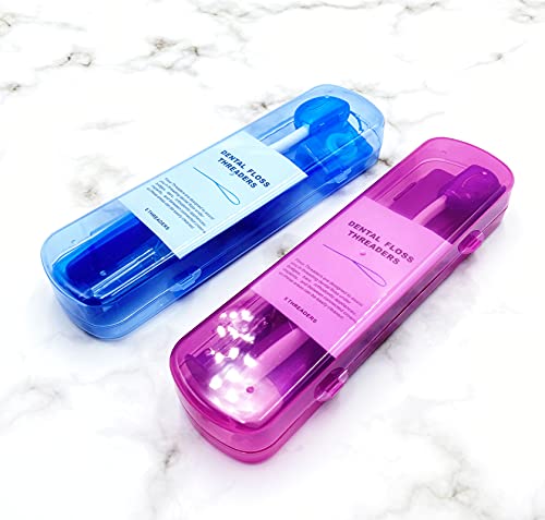 EvaGO Portable Orthodontic Care Kit Orthodontic Toothbrush Kit Travel Oral Care Kit(8pcs/Set)- Blue