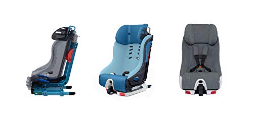 Clek Foonf Convertible Car Seat with Rigid LATCH system, Crumple Zone safety system, Adjustable Headrest, Reclining Design and Anti-Rebound Bar (Cloud)