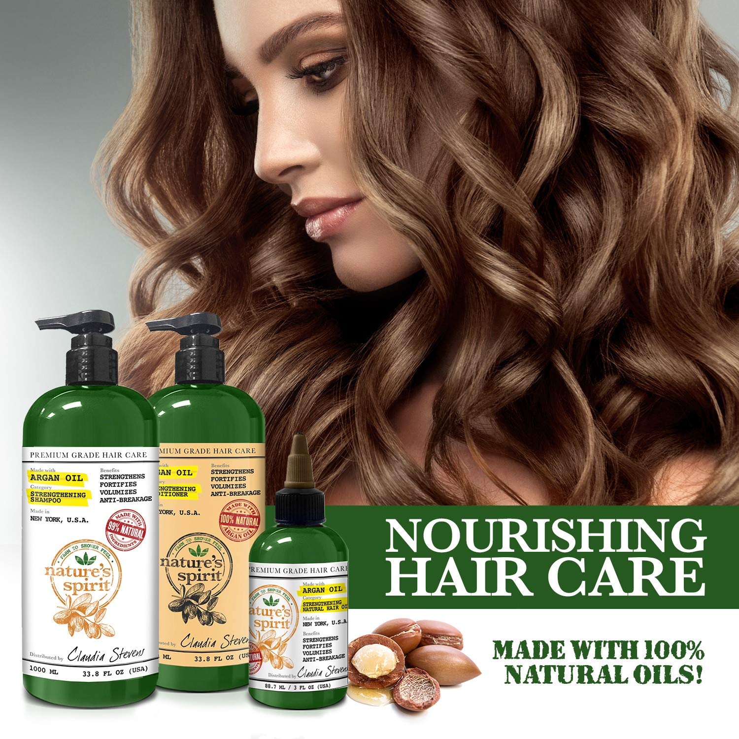Nature's Spirit Anti-Frizz Olive Oil Shampoo Travel Size 2.5 ounce