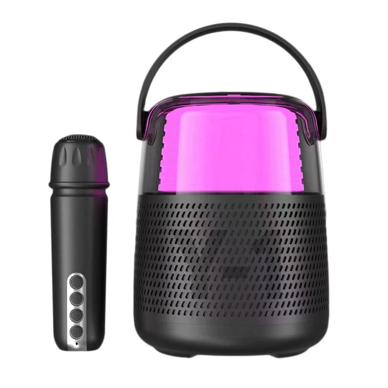 2023 New Bluetooth Karaoke Machine for Adults and Kids with Wireless Microphone - Rechargeable PA Portable Speaker System with Party Lights, Support TF, TWS, Radio, AUX, Bass&Treble -Birthday Gift