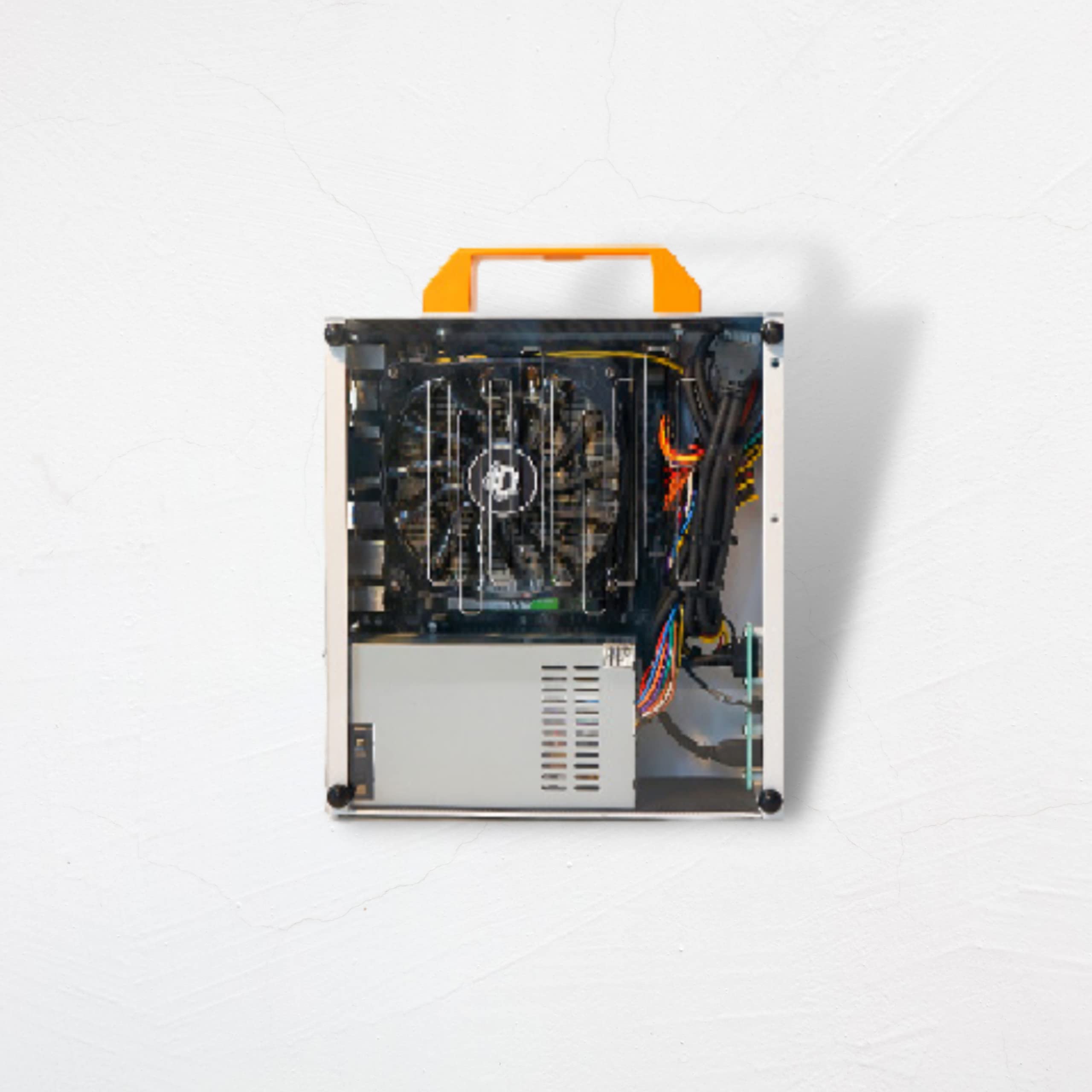 SharGwa PC K29 Painted Stainless Steel Mini ITX Case for 1u PSU with Handle Included