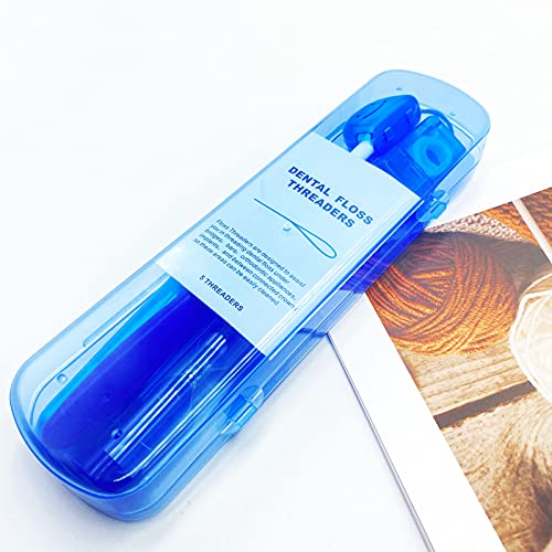 EvaGO Portable Orthodontic Care Kit Orthodontic Toothbrush Kit Travel Oral Care Kit(8pcs/Set)- Blue