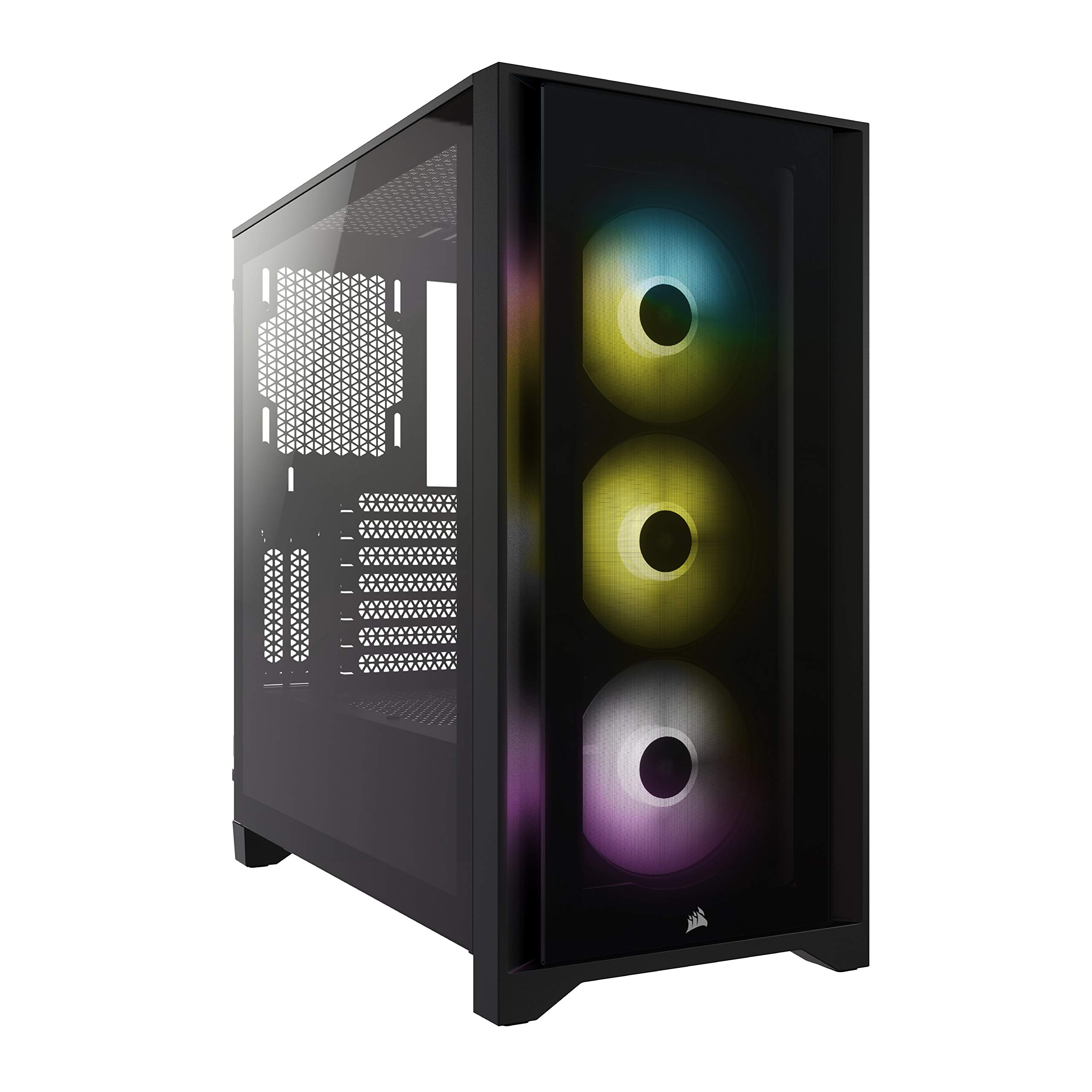 Corsair iCUE 4000X RGB Mid-Tower ATX PC Case - BlackCorsair iCUE H100i Elite Capellix Liquid CPU Cooler
