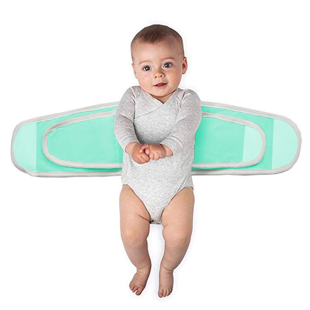 CoRui Over 2 Months Baby Simple Swaddle Newborn Belly Protector with Sleep Bag,Adjustable Arms Safe Sleeping Swaddle Wrap,Four Seasons