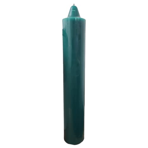 9 INCH Jumbo Pillar Candle (Wicca Spell Altar Magick Spiritual Work) (Green)