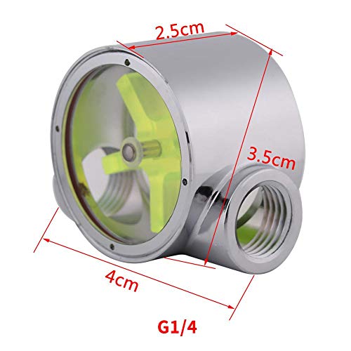 Tungsten Alloy Water Indicator, G1/4" Standard Female to Female Thread Computer Water Cooling Indicator, for PC Water Cooling System