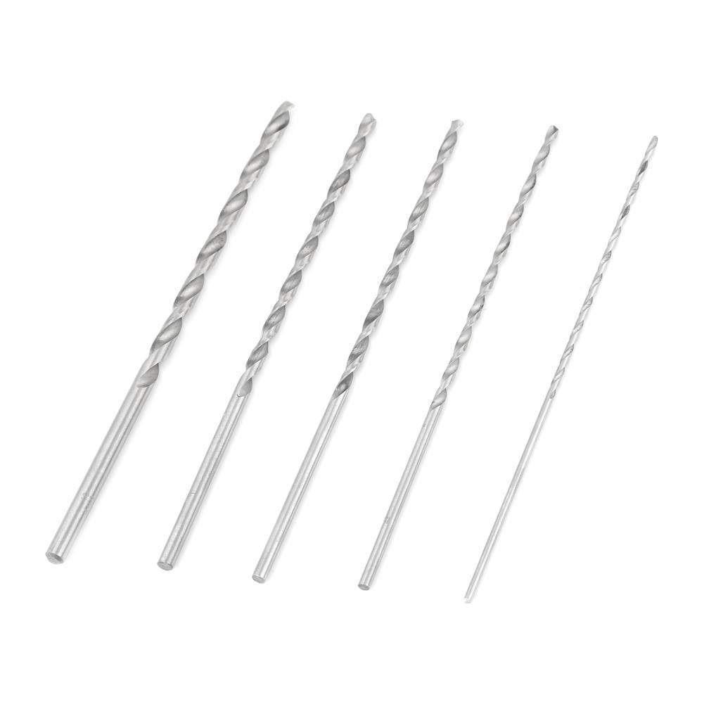 Extra Long Brad Point HSS Drill Bit, 2-5mm Diameter x 150mm Length, Straight Shank Drill Bits for Wood Plastic and Aluminum