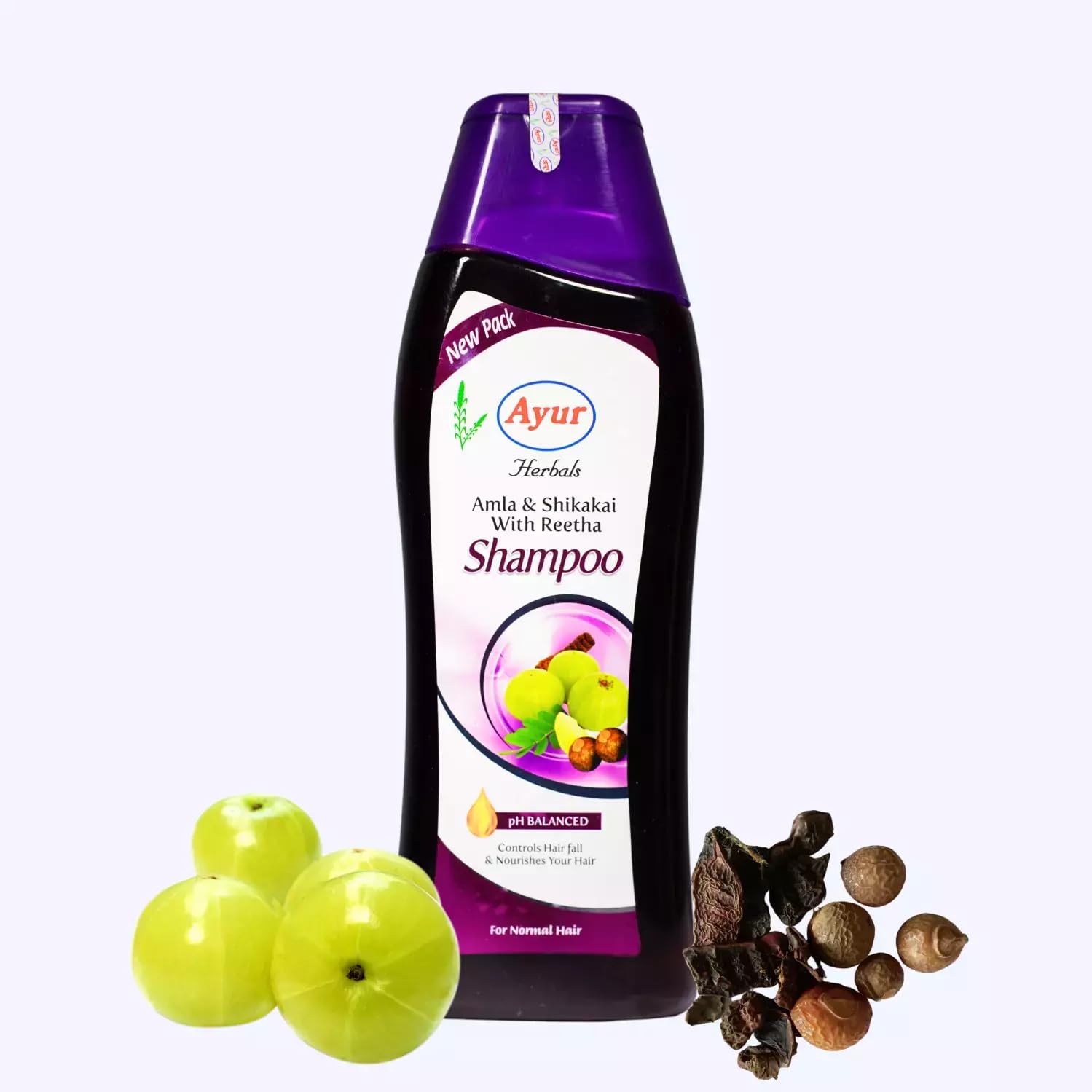 Ayur Herbal Shampoo Amla & Shikakai with Reetha for Normal Hair