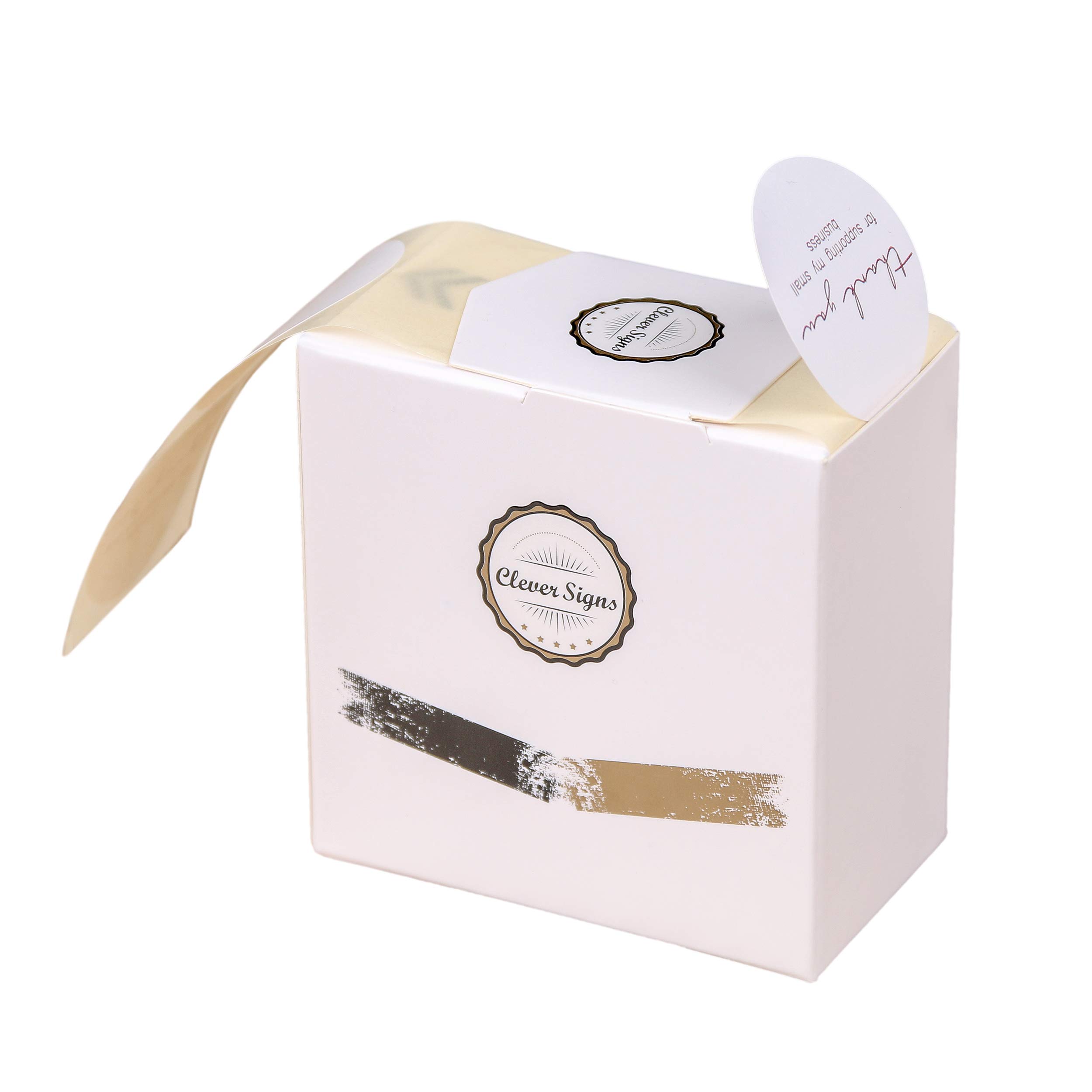 Professional Design for Business, 500 Thank You for Supporting My Small Business Stickers, 1.5" Round, Great for Online Retailers, Boutiques, Shops to Use on Bags, Gift Boxes and Envelopes