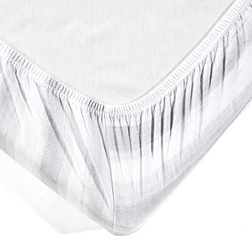 Lush Decor Baby Jungle Adventure Organic Cotton 2 Pack Fitted Crib Sheet, Gray, 52" L x 28" W + 9" Drop