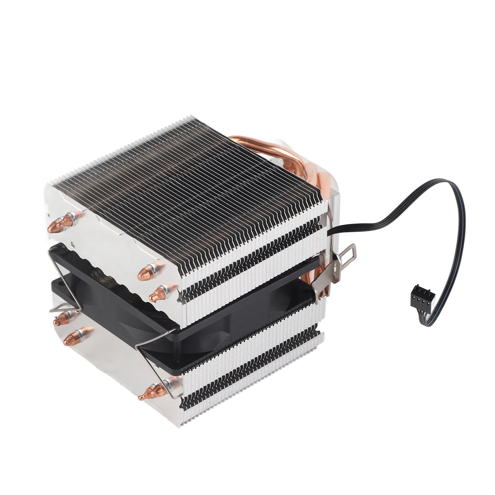 CPU Cooling Radiator Fan, Heat Dissipation CPU Cooling Fan Heat Sink Air Cooler with Copper 4 Heat Pipes for LGA 2011 1366 11501151 1155 1156