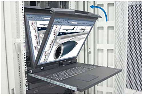 Crystal Image Technologies - Rackmount Monitor, 1920 X1080, 1U 17.3" LCD, VGA + HDMI Input Part#RM-F17USD-16BRK, 3 Year Warranty